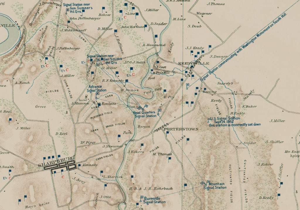 behind AotW » Blog Archive » US Army signal stations at Antietam